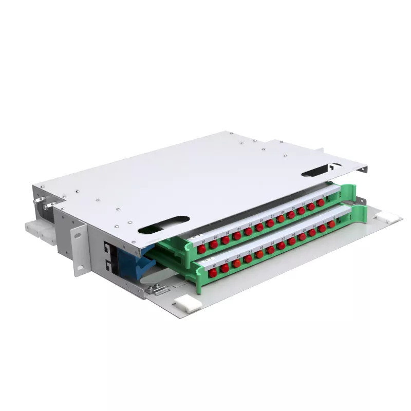 FTTH 1U Fiber Panel 24 Core 19 Inch Rack Patch Panel หน่วย ODF