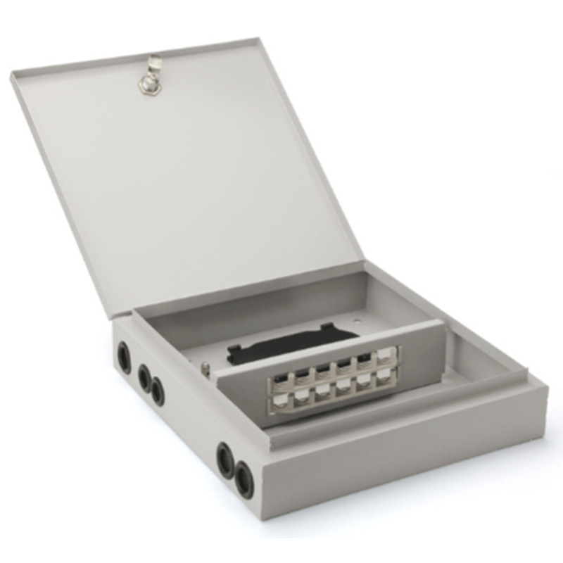 12F Wall Mount Fiber Enclosure กล่องแพทช์ไฟเบอร์ออปติก ODF โลหะ 12 แกน